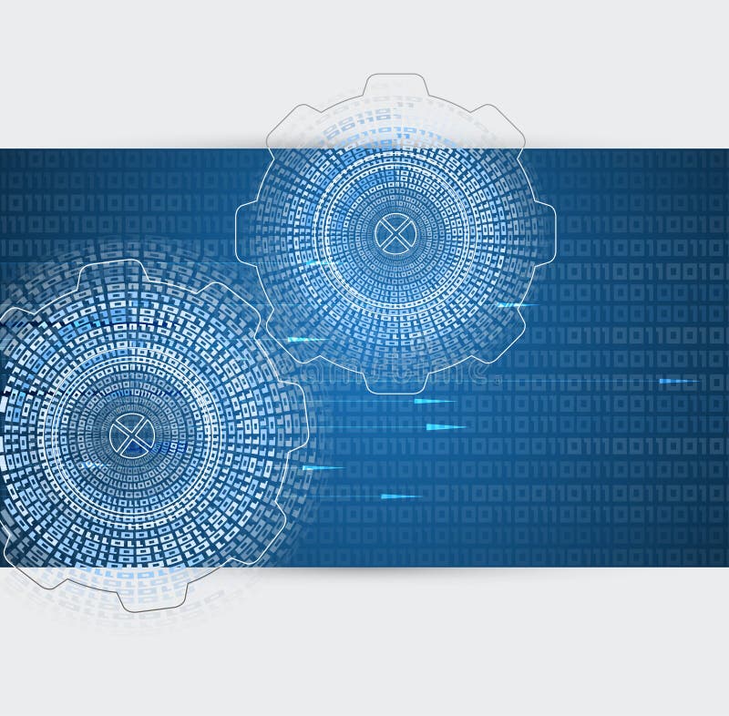 Abstract Retro Digital Computer Technology Business Background Stock ...