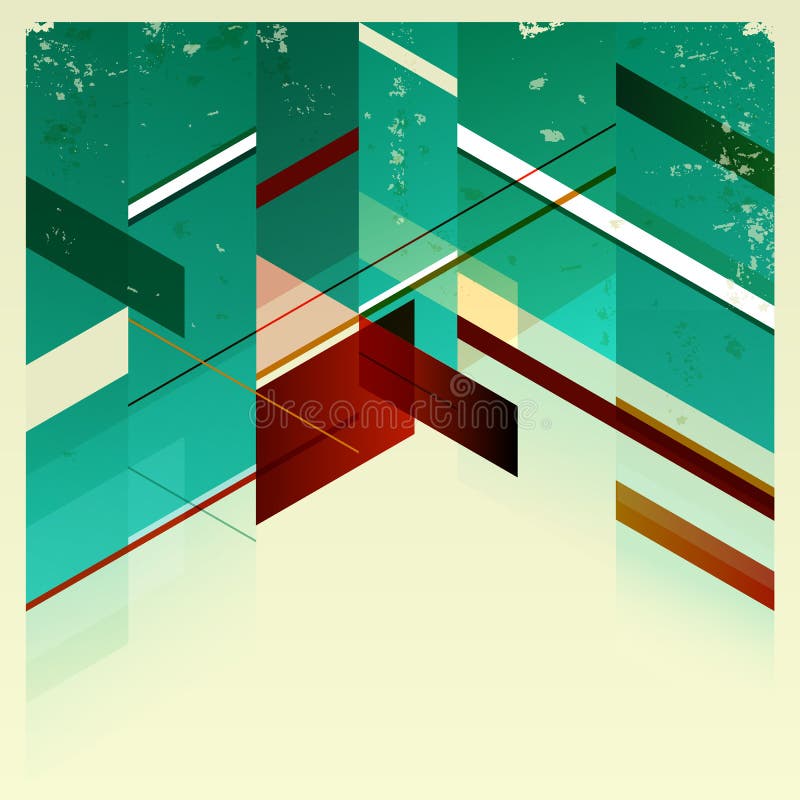 Abstract Retro Geometric Background. Stock Vector - Illustration of ...