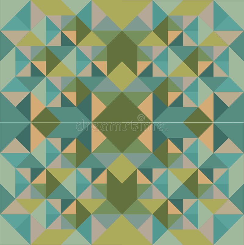 Abstract Retro Geometric Background. Vector Stock Illustration ...
