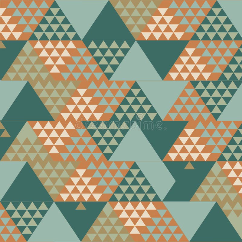 Abstract Retro Geometric Background. Vector Stock Illustration ...