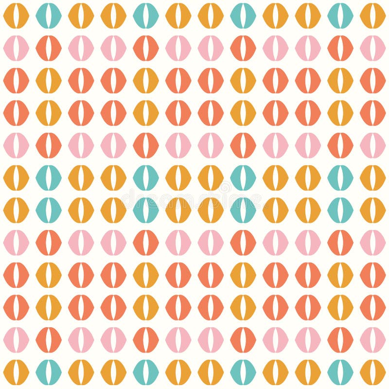 Abstract Retro Geometric Background. Vector Seamless Repeat Pattern of ...