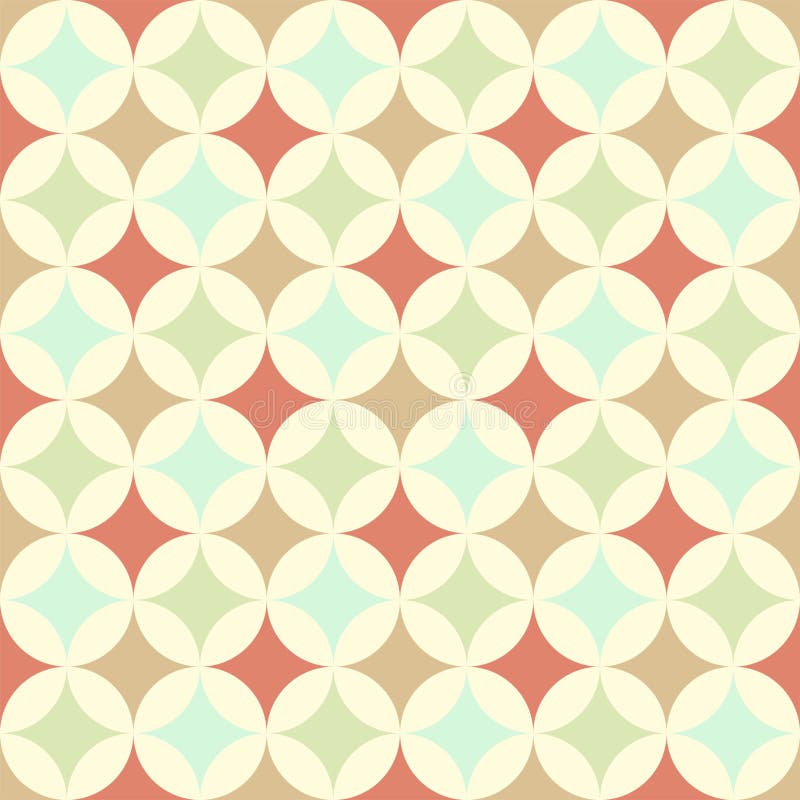 Abstract Retro Geometric Pattern Stock Illustration - Illustration of ...