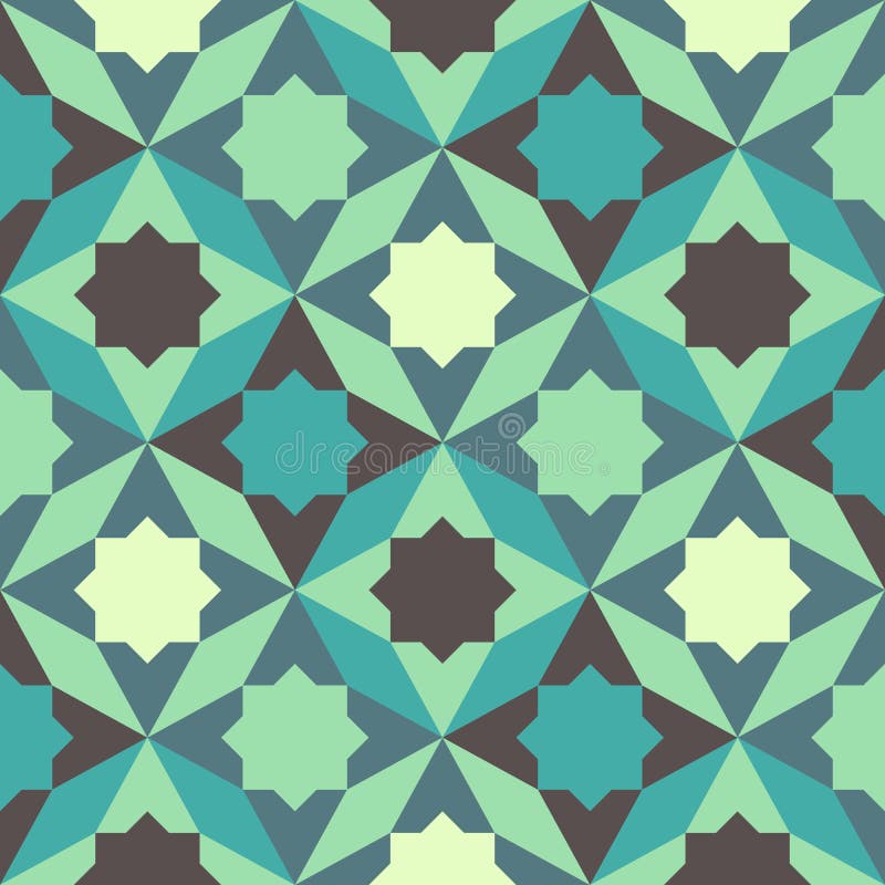 Abstract Retro Geometric Pattern Stock Vector - Illustration of print ...