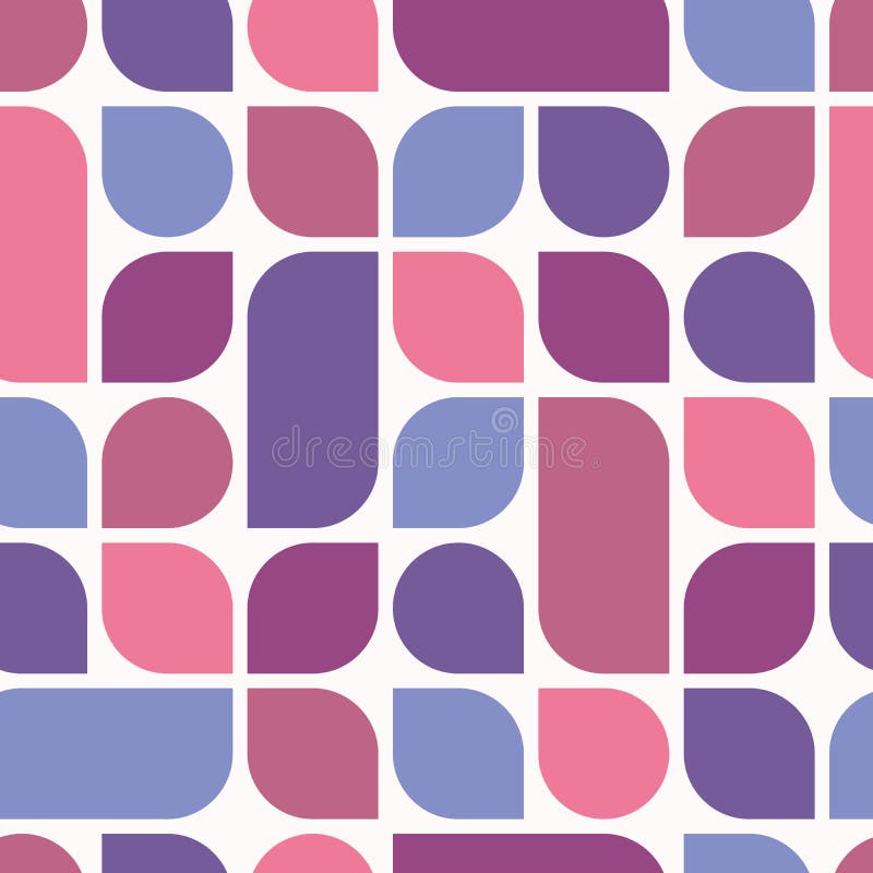Ultra Violet Geometric Seamless Pattern Stock Vector - Illustration of ...