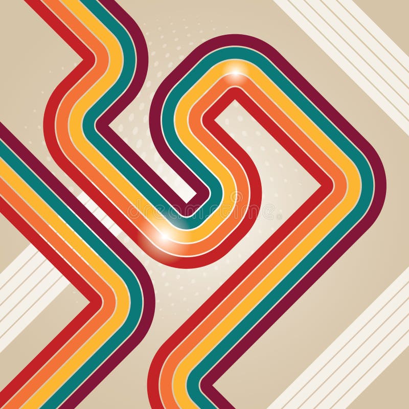 Abstract retro lines stock vector. Illustration of graphic - 17976637