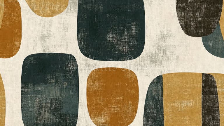 Abstract Retro Pattern with Earthy Color Palette Stock Image - Image of ...