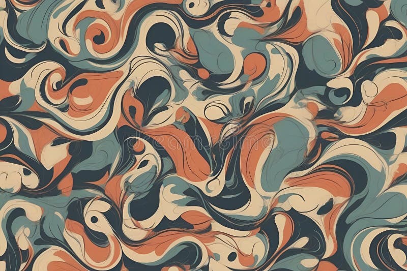 Abstract Retro Pattern Illustration Background Stock Illustration ...