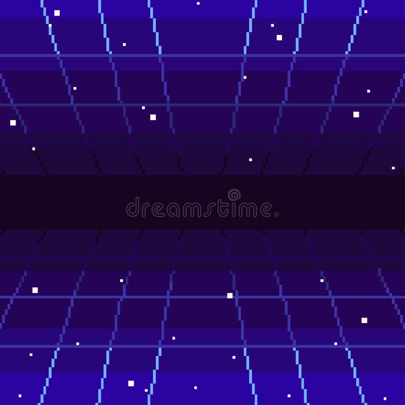 Abstract Retro Pixel Art 80s Background. EPS 10 Vector Graphics. Stock ...