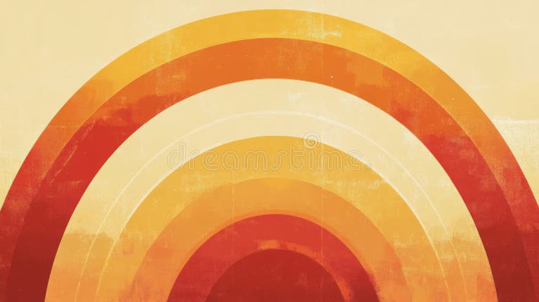 Abstract Retro Rainbow Arch Background Design Stock Illustration ...