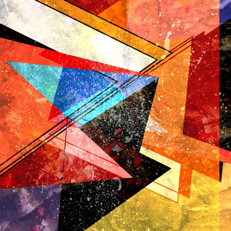 Abstract Retro Raster Color Background Stock Illustration ...