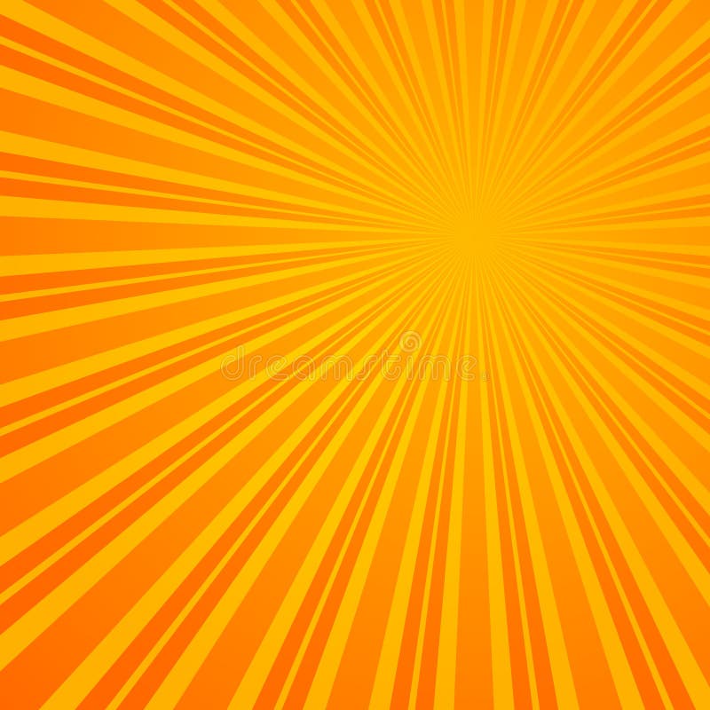 Abstract Retro Rays Orange Background Stock Vector - Illustration of ...