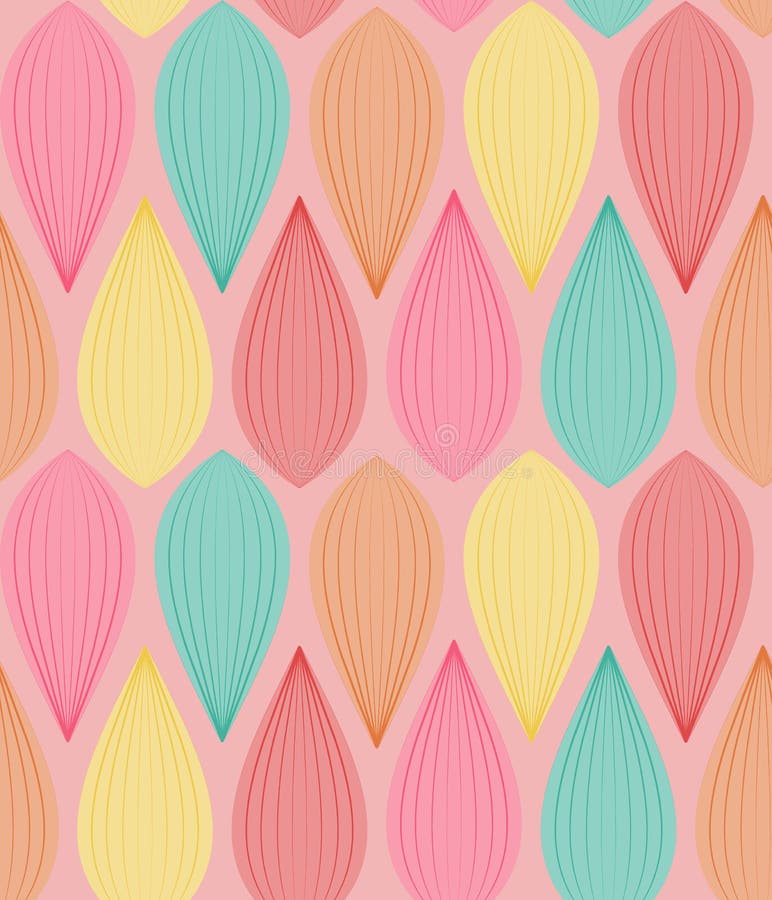 Abstract Retro Seamless Pattern Vector Background Stock Illustration ...