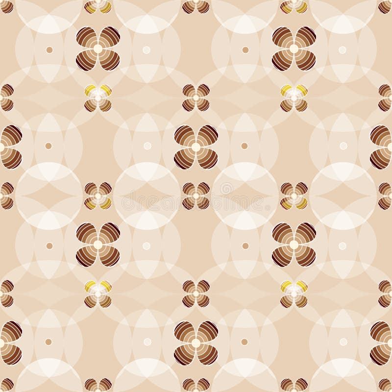 Abstract Retro Seamless Pattern Stock Vector - Illustration of circles ...