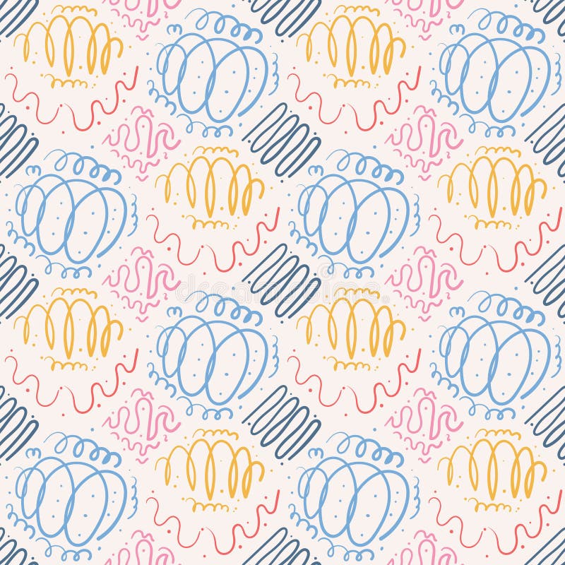 Abstract Retro Seamless Pattern. Vintage Ornament Endless Background ...