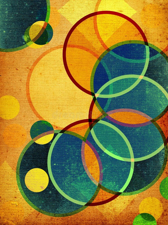 Abstract retro shapes stock illustration. Illustration of pattern - 1832897