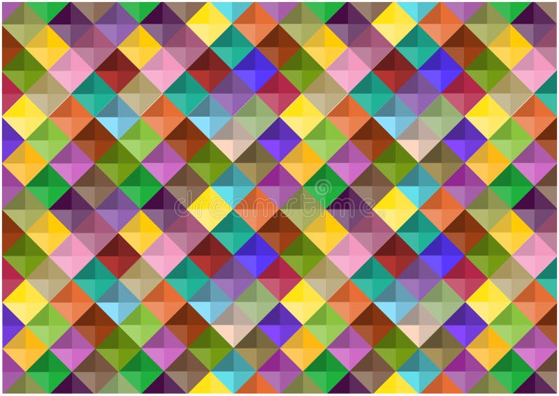 Abstract Retro Squares Background Stock Vector - Illustration of design ...