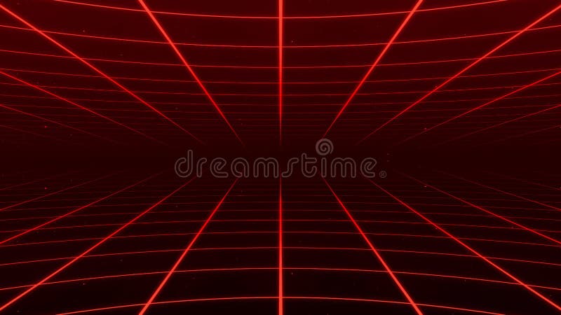 Abstract Retro Synthwave Grid Loop Animation Background 3d Render ...