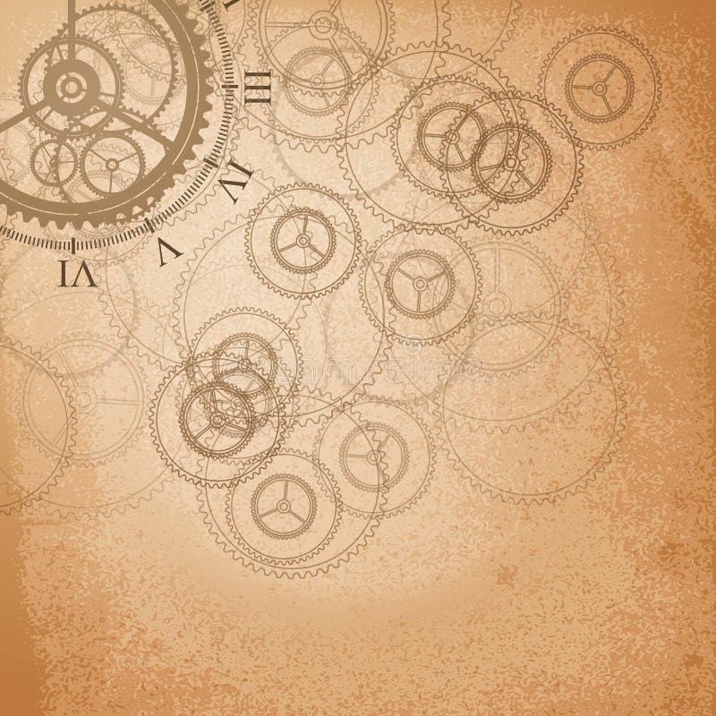 Abstract Retro Technology Background. Stock Vector - Illustration of ...