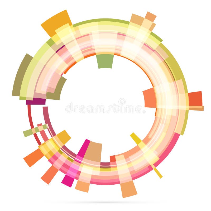 Abstract Retro Technology Circle. Vector . Stock Vector - Illustration ...