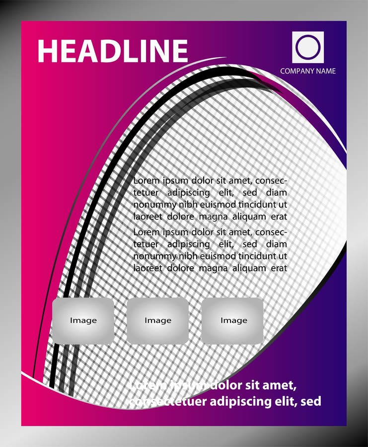 Abstract Retro Vector Flyer Stock Vector - Illustration of modern ...