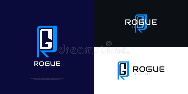 Abstract RG or GR Monogram Logo. Initial R and G Logo Design Stock ...