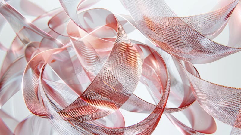 Abstract Ribbon Design Generative AI Stock Illustration - Illustration ...