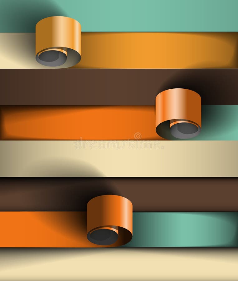 Abstract Ribbon Design Infographic Stock Vector - Illustration of frame ...