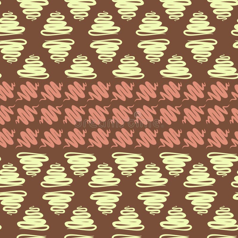 Abstract Ribbon Horizontal Seamless Pattern Stock Vector - Illustration ...