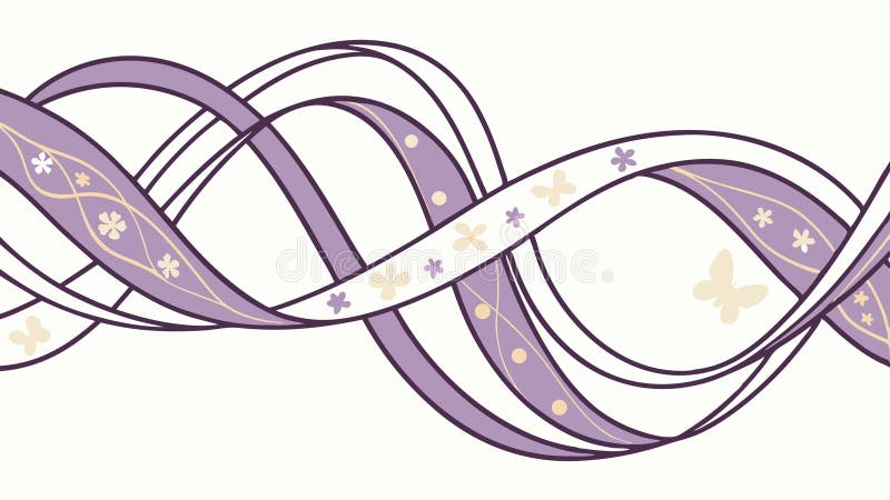 Abstract Ribbon Path Flowing Design Element Vector, Vector Design ...