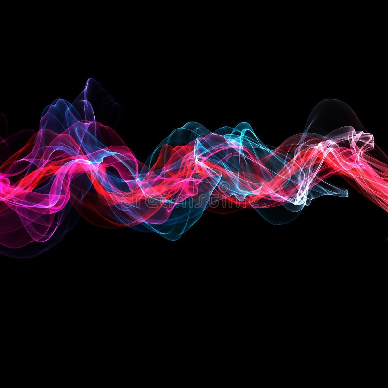 Abstract ribbon waves stock illustration. Illustration of effect - 32098063