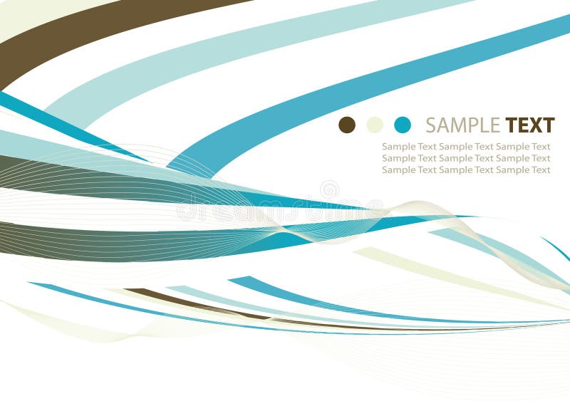 Abstract Blue Wave Background Stock Vector - Illustration of ...