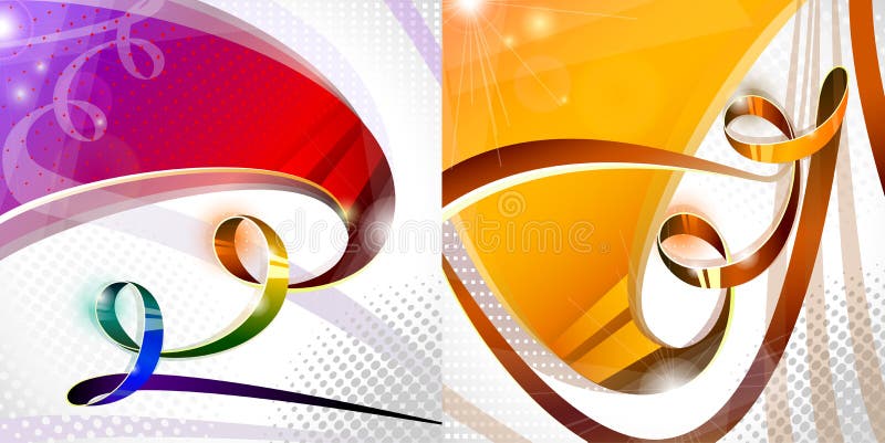 Abstract ribbons stock vector. Illustration of appearance - 22901455