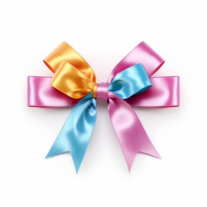 Abstract Ribbons on White Background for Breast Cancer Awareness Stock ...