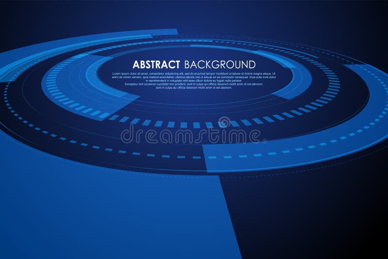 Abstract Ring Shape, Science and Technology Background Stock Vector ...