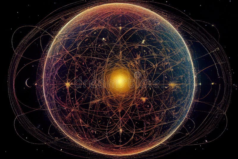 Abstract Ring Universe Background. the Energy Flow Tunnel. Abstract God ...