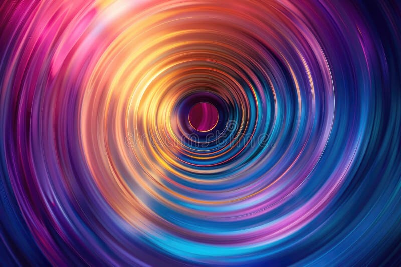 Abstract Rings Background for Business Presentation. Radial Bright ...