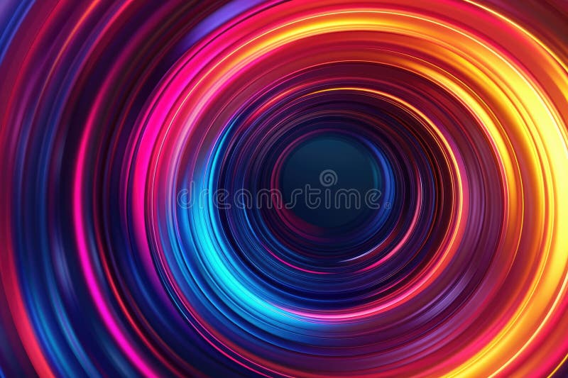 Abstract Rings Background for Business Presentation. Radial Bright ...