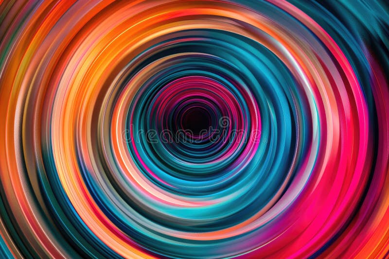 Abstract Rings Background for Business Presentation. Radial Bright ...