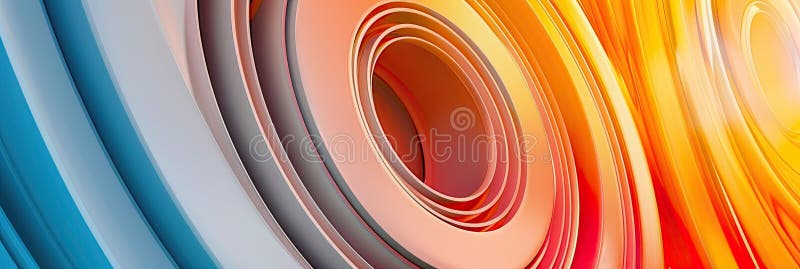 Abstract Rings Background for Business Presentation. Radial Bright ...