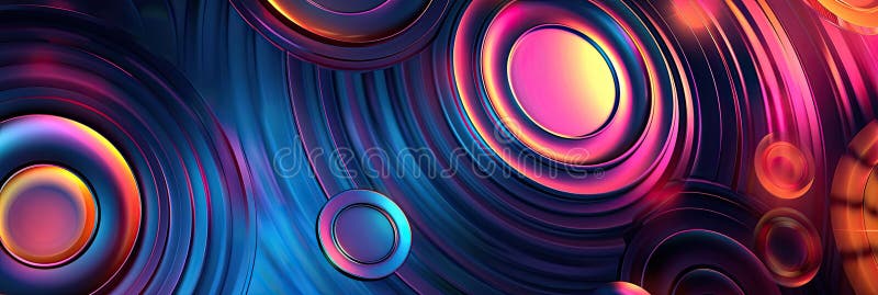 Abstract Rings Background for Business Presentation. Radial Bright ...