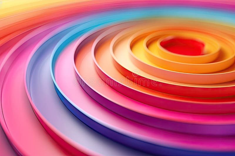 Abstract Rings Background for Business Presentation. Radial Bright ...