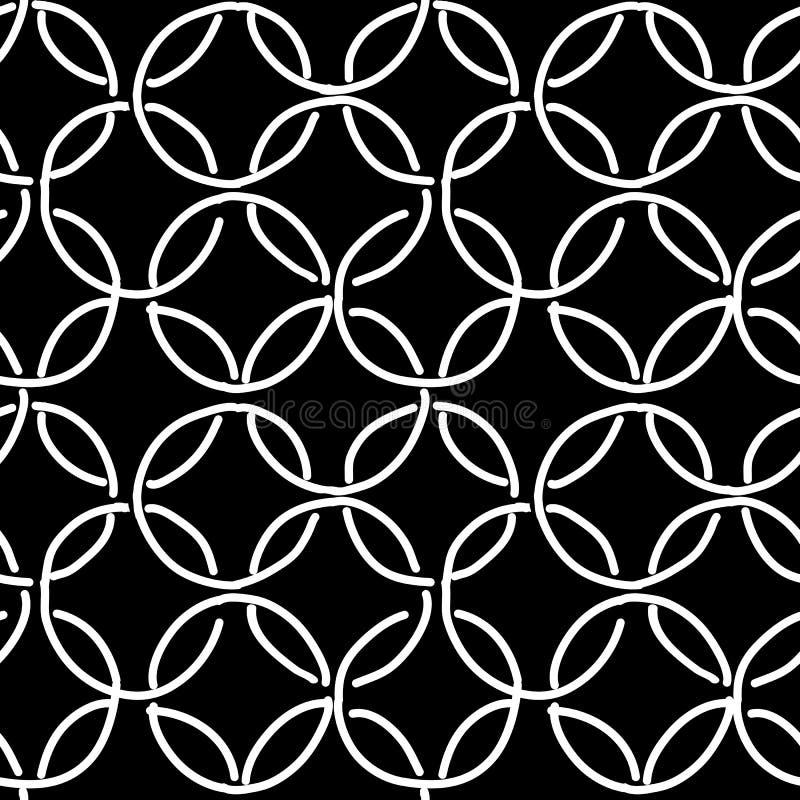 Abstract Rings Seamless Pattern for Your Design Stock Vector ...