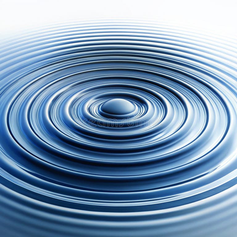 Abstract Ripple Effect with Concentric Circles Stock Illustration ...