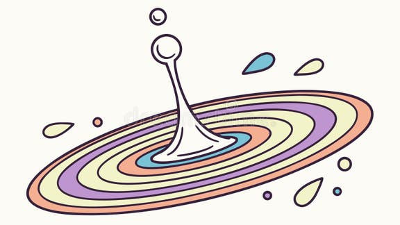 Abstract Ripple Effect, Cosmic Vortex Vector Illustration, Vector ...