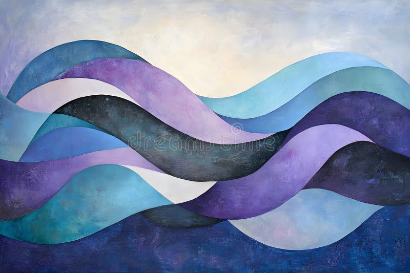 Abstract Ripple Lines Wavy Pattern Design Stock Illustration ...