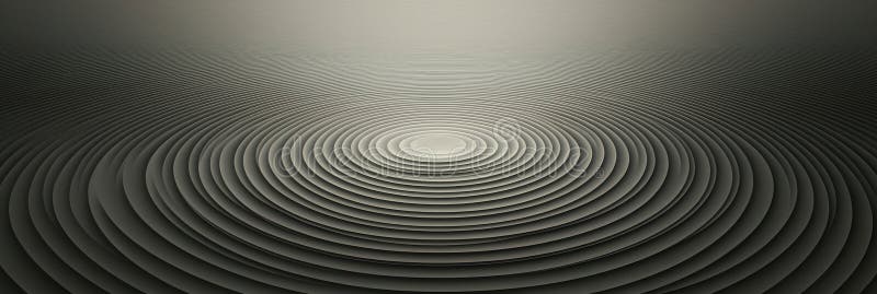 Abstract Ripple Pattern with Concentric Circles in Neutral Tones for ...