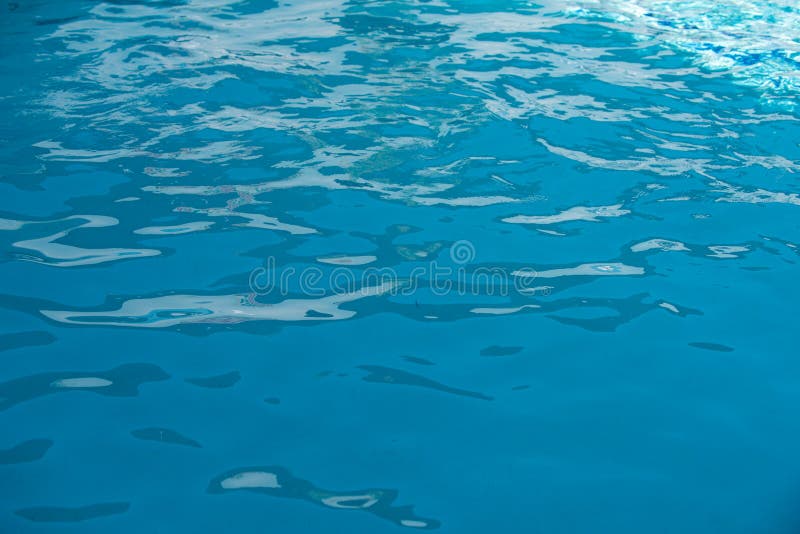 Abstract Ripple Wave and Clear Turquoise Water Surface in Swimming Pool ...