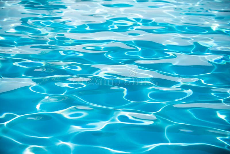 Abstract Ripple Wave and Clear Turquoise Water Surface in Swimming Pool ...