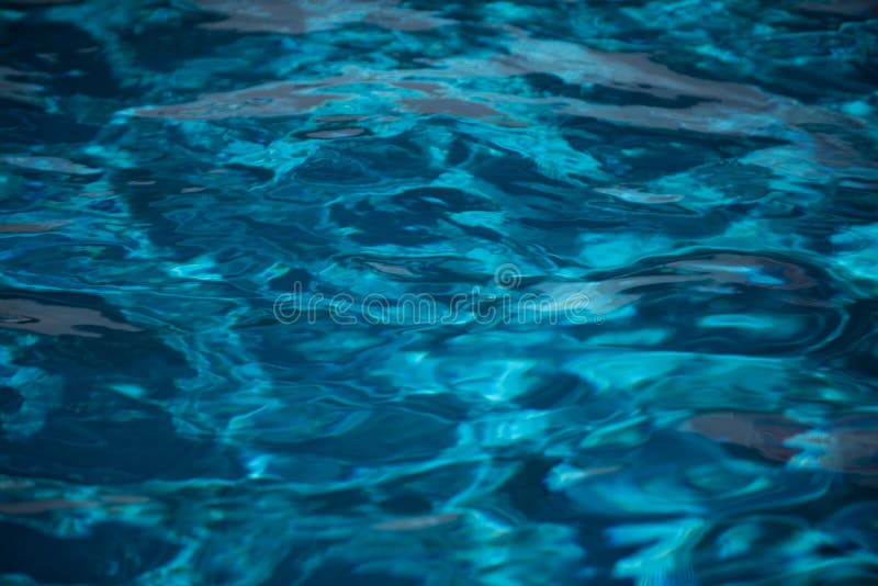 Abstract Ripple Wave and Clear Turquoise Water Surface in Swimming Pool ...