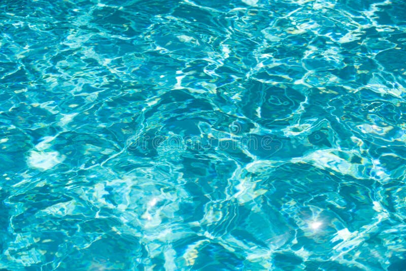 Abstract Ripple Wave and Clear Turquoise Water Surface in Swimming Pool ...